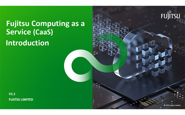 Fujitsu Computing as a Service (CaaS) : Fujitsu China