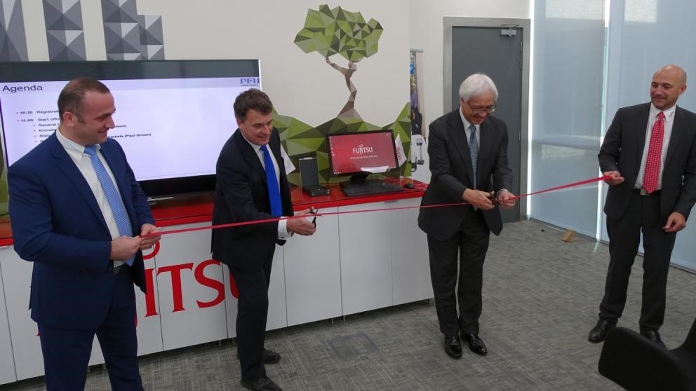 New office and interactive meeting space for Fujitsu scanner business ...