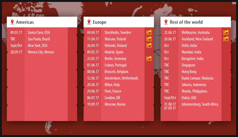 Fujitsu World Tour - Fujitsu World Tour 2017 : Fujitsu Global